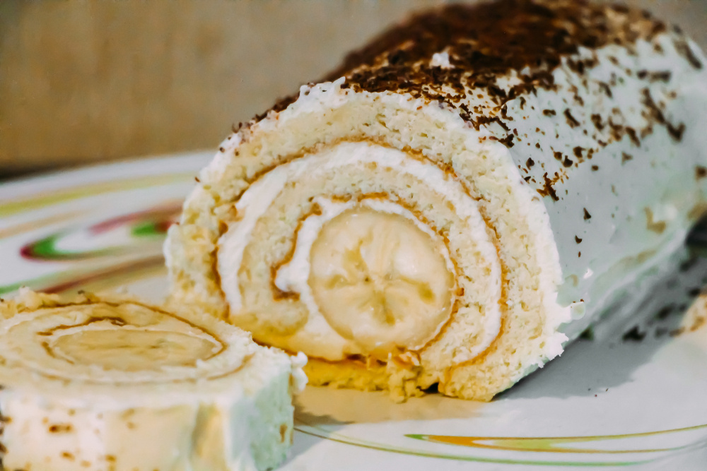 Banánová roláda bez gramu mouky. Tento dezert můžete jíst bez omezení ...